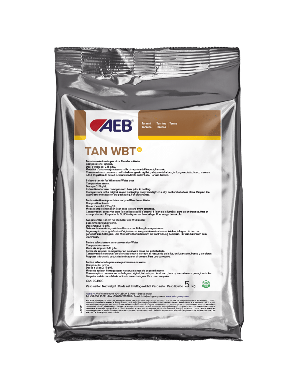 Tan Wbt PROANTHOCYANIDINS For Brewing AEB Tan Wbt PROANTHOCYANIDINS For Brewing AEB