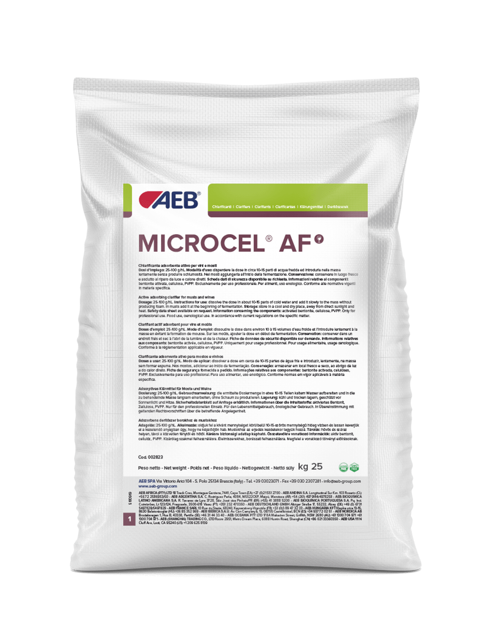 Microcel® af para vino - Allergen free Para Vino | AEB