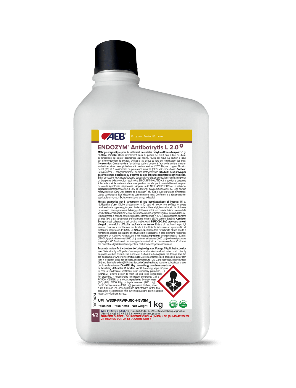 Endozym® antibotrytis l 2.0 - Coadjuvants antibotrytis | AEB