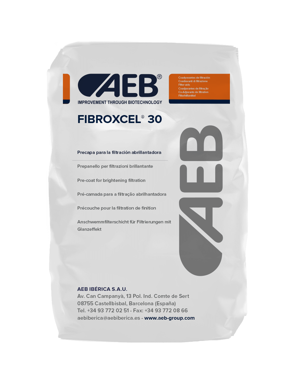 Fibroxcel® 30 - Coadyuvantes de filtración | AEB