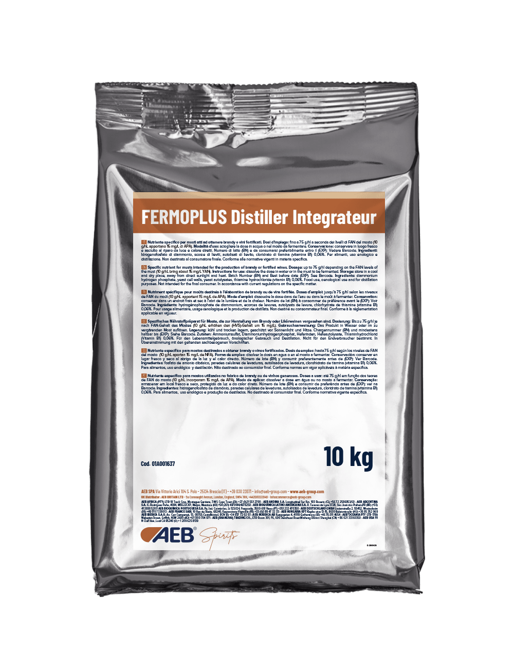 Fermoplus distiller integrateur - 酵母营养素 | AEB